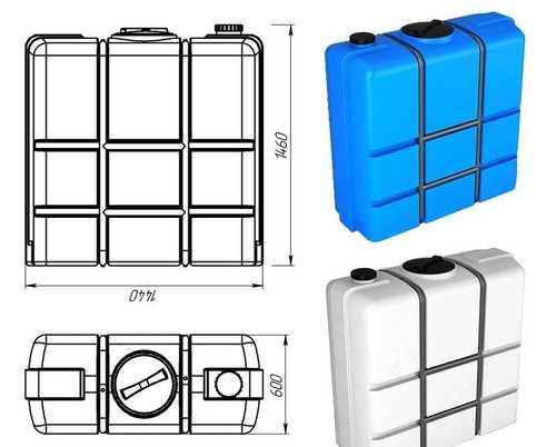 Ёмкость 1000 литров в обрешетке