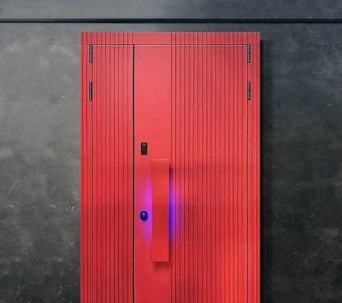 Дверь с подсветкой и биометрическим замком