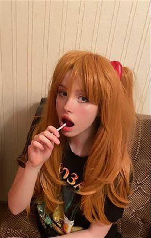 Парик аски asuka langley cosplay