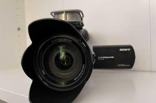 Камера sony nex-vg20E с обьективом sony 3,5-6,3/18