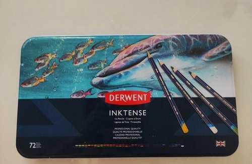 Карандаши цветные чернильные Derwent inktense 72