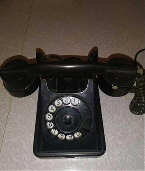 Телефон карболитовый vef (ориентировночно 50е годы