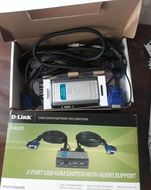 KVM-переключатель D-Link KVM-221