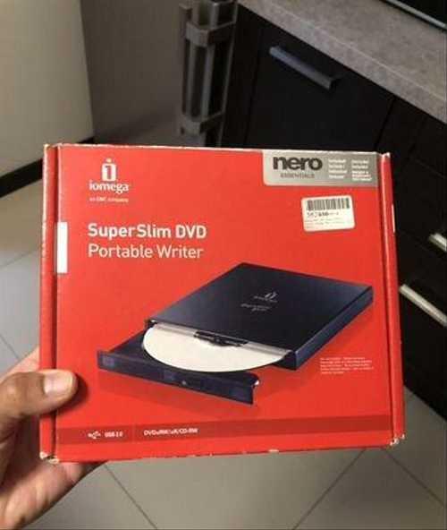 Дисковод iomega super slim dvd portable writer