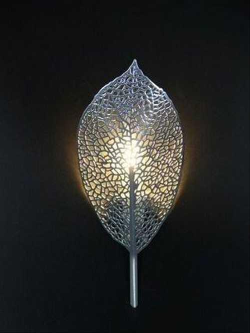 Настенный светильник бра interior-leaf серебро