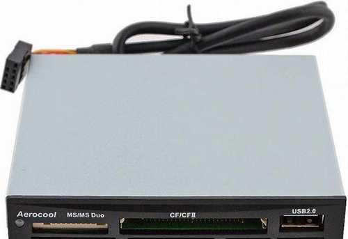 Картридер Aerocool AT-981+хаб USB 2,0 на порта