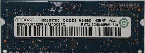 Модуль памяти DDR3L 4Gb