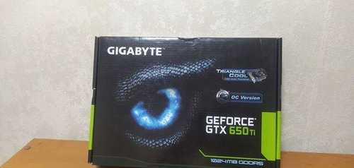 Gigabite GeForce GTX 650 Ti (коробка)