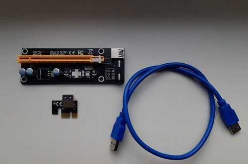 Разер PCIe x1 (x16) Riser Card PCIe