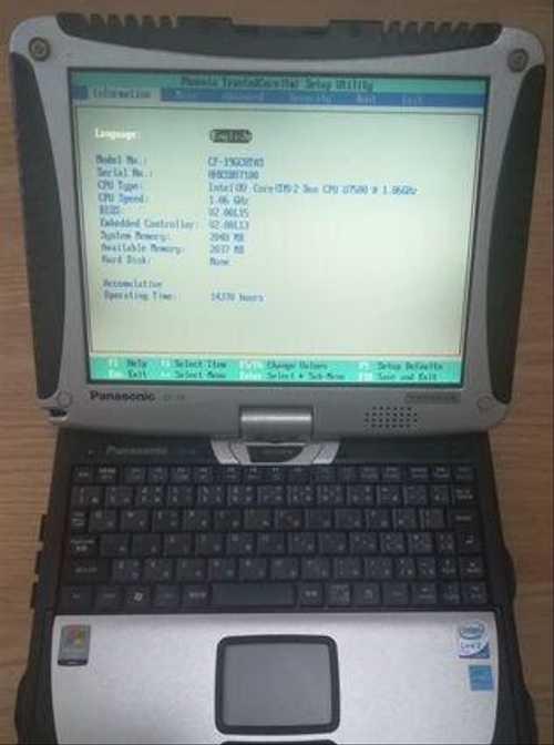 Ноутбук Panasonic Toughbook CF-19 Mk2