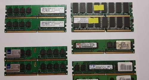 Оперативная память DDR1, DDR2, DDR3