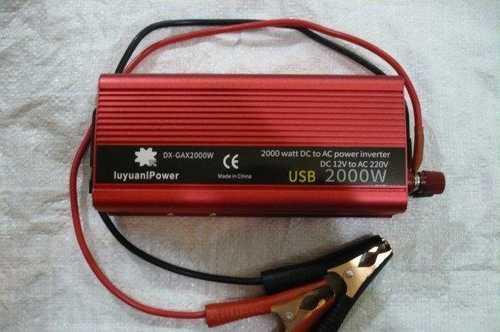 Инвертор 12v-220v, 2000 W