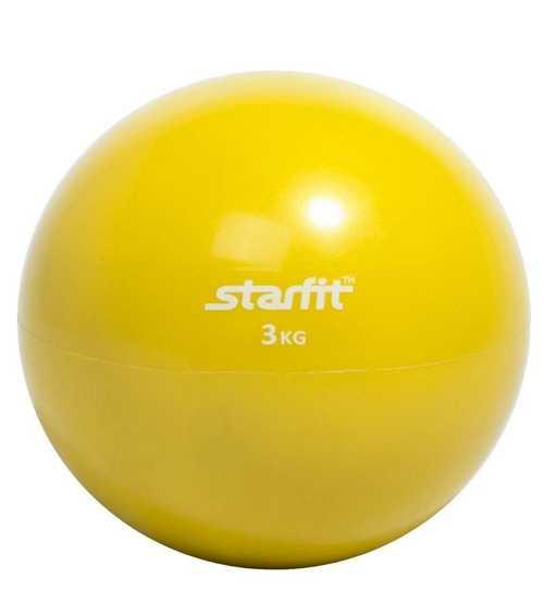 Медбол StarFit GB-703, 3 кг, желтый