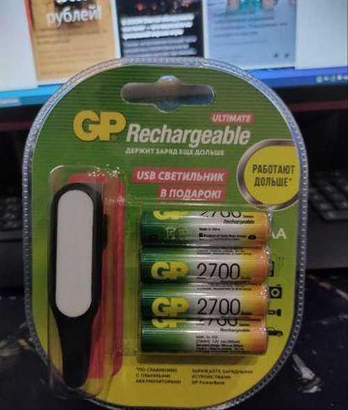 Аккумулятор gp aa 2700mah