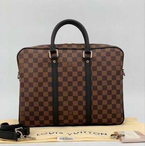 Новая мужская сумка портфель кожа Louis Vuitton