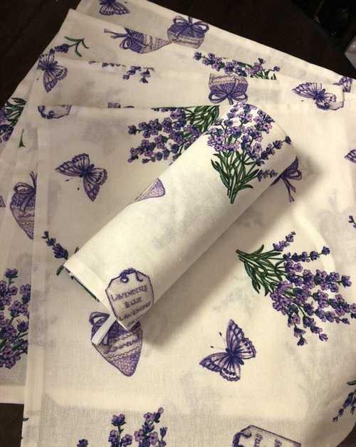 Кухонное полотенце и салфетки из рогожки