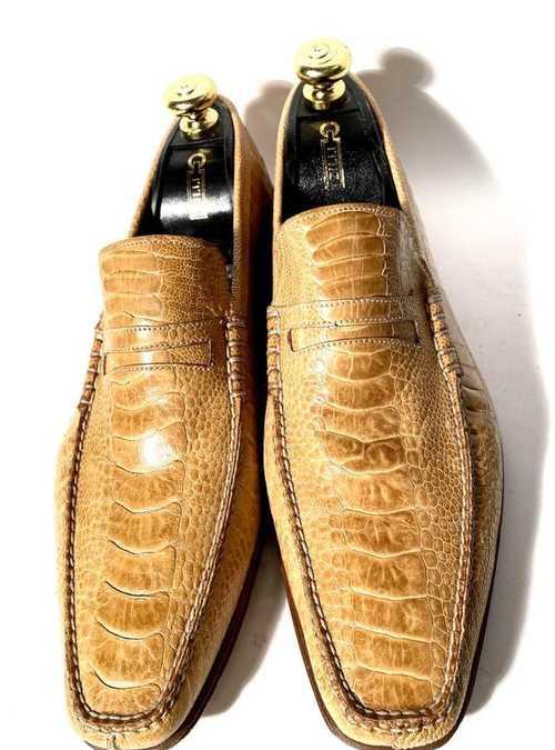 Туфли Santoni, страус, размер 42,5(8,5) Оригинал