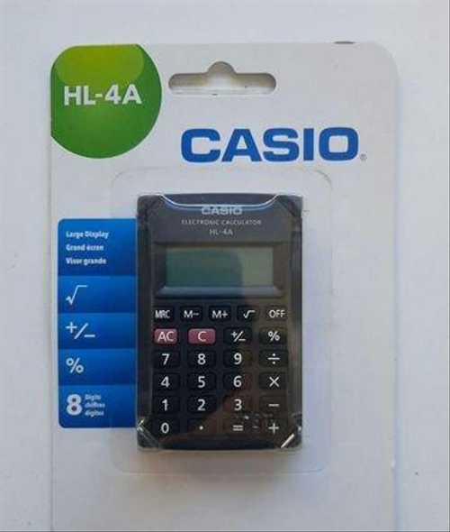 Калькулятор карманный casio HL-4A