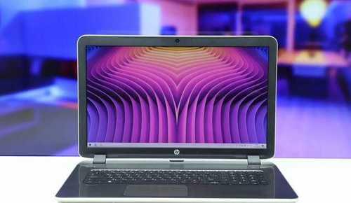 Большой ноутбук HP 17.3, AMD A8-6410, SSD, 6GB