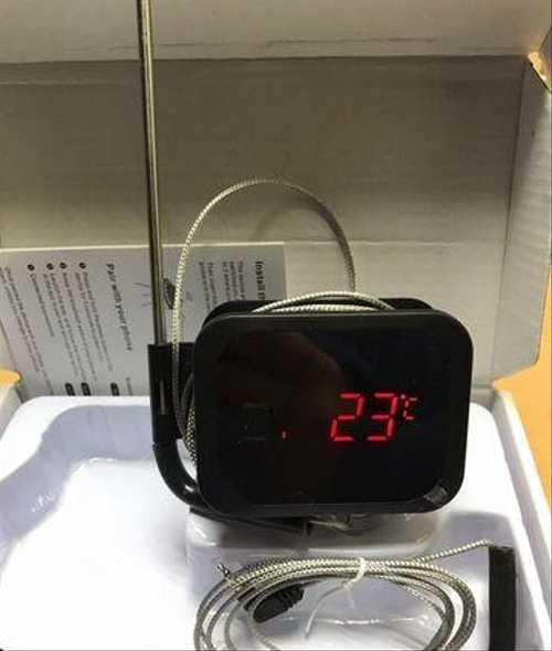 Колбасный термометр с 2 термощупами блютус