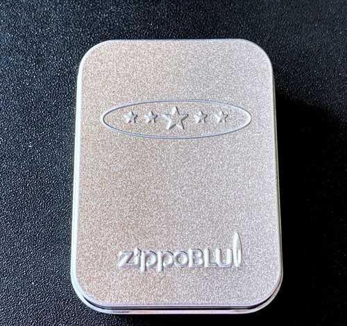 Редкая газовая зажигалка Zippo BLU