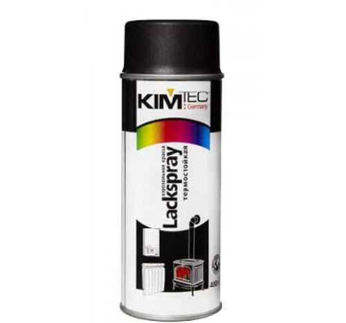 Краска аэрозоль "KimTec" lackspray термостойкая че