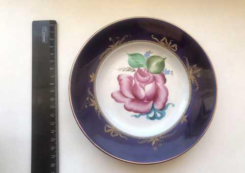 Настенная тарелка блюдо лфз роза цветы