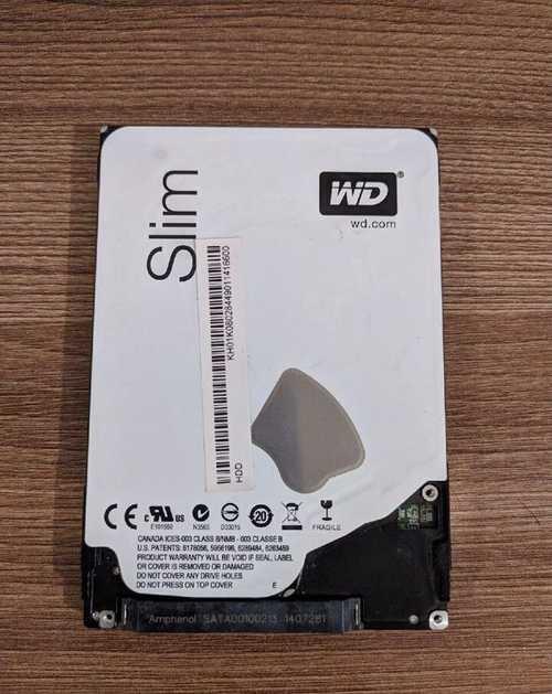 HDD WD Blue Slim 1TB 2.5"- WD10spcx