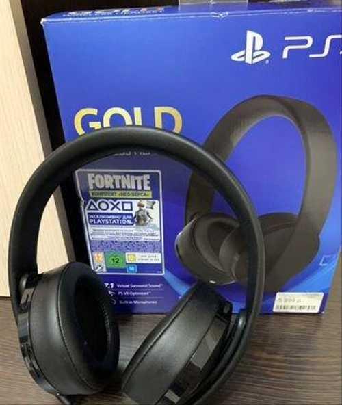 Беспроводные наушники Gold Wireless Headset PS4 PS