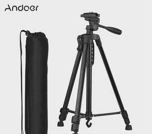 Штатив для фотосъемки Andoer 3366S 135см новый