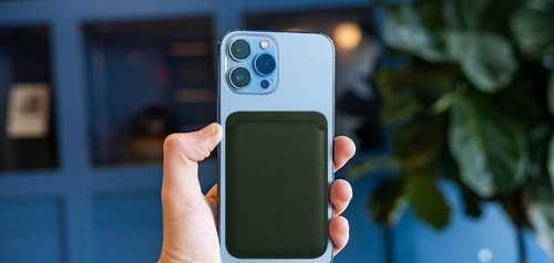 iPhone MagSafe Чехол Бумажник Зеленая Секвойя