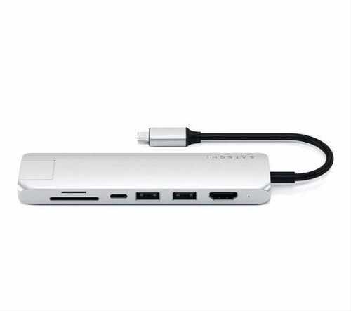 Адаптер USB-C (2xUSB 3.0 + Ethernet + SD + hdmi)