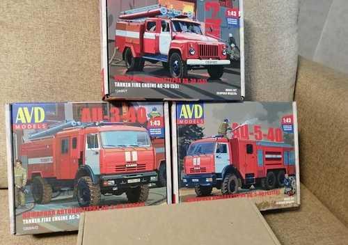 Avd пожарные сборные модели 1:43