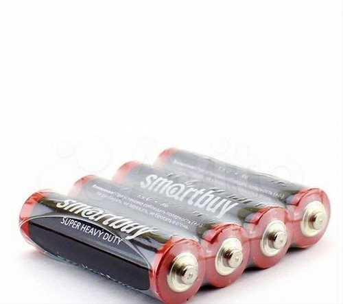 Батарейка солевая Smartbuy, AA (R6) 1.5V, 4 штуки