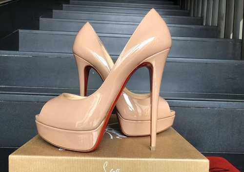 Новые туфли Christian Louboutin Lady Peep р.40,5