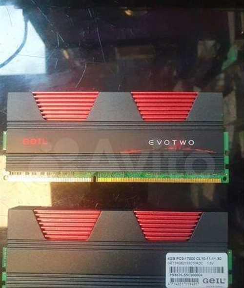 Модуль памяти GeIL Evo Two, DDR3, 8 GB, 2133MHz