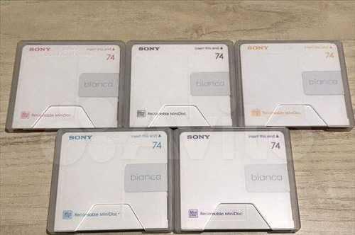 Sony Bianca Color Mini Disc 5 штук