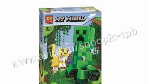 Конструктор Lari 11474 Minecraft Крипер и Оцелот
