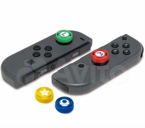 Накладки hori Сменные для контроллера NS (Super Mario) (4 шт) NSW-036U
