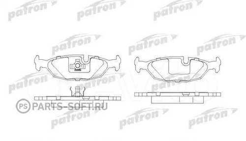 Patron PBP296 Колодки тормозные дисковые задн BMW 3 82-91, 3 Touring 87-94, 3 кабрио 85-93, 5 81-87, 6 76-90, Z1 88-91