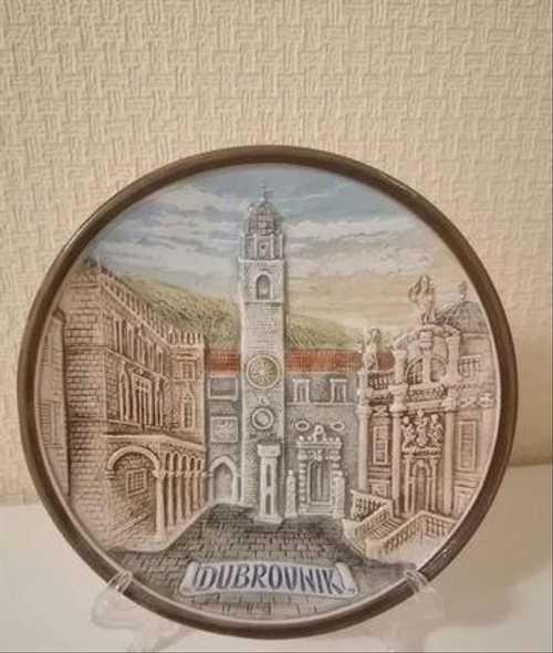 Настенная тарелка Хорватия Дубровник