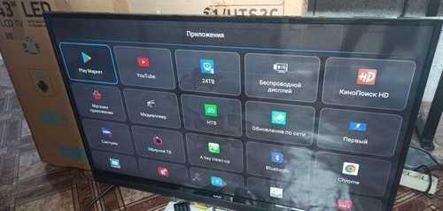 Smart TV, 4К, BBK 43LEX-8161 UTS2C (109см)