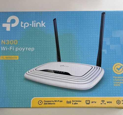 Wifi роутер tp link n300 новый белый