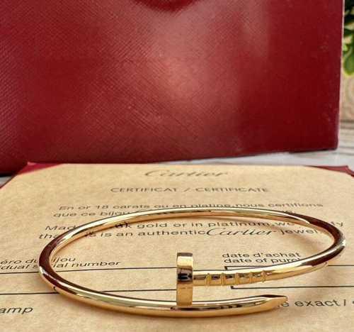 Браслет cartier гвоздь золотой 750 проба