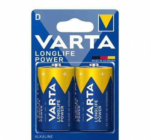 Батарейка Varta longlife power (high energy) LR20 D BL2 Alkaline 1.5V (4920) (2/20/100)