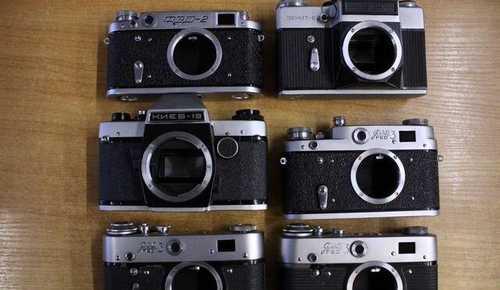 Фотоаппараты пленочные Япония и СССР