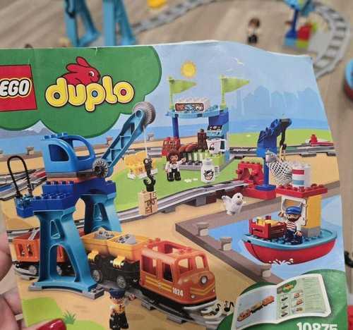 Lego duplo грузовой поезд 10875