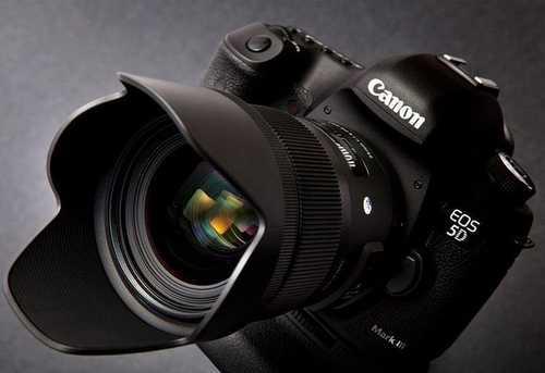 Фотоаппарат Canon 5D с объективом Sigma art