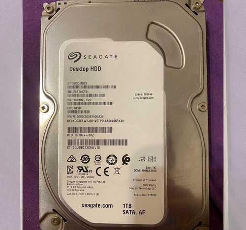 Жесткий диск Seagete 1 tb