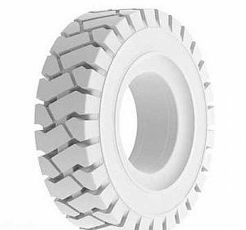 Шина цельнолитая белая 18x7-8